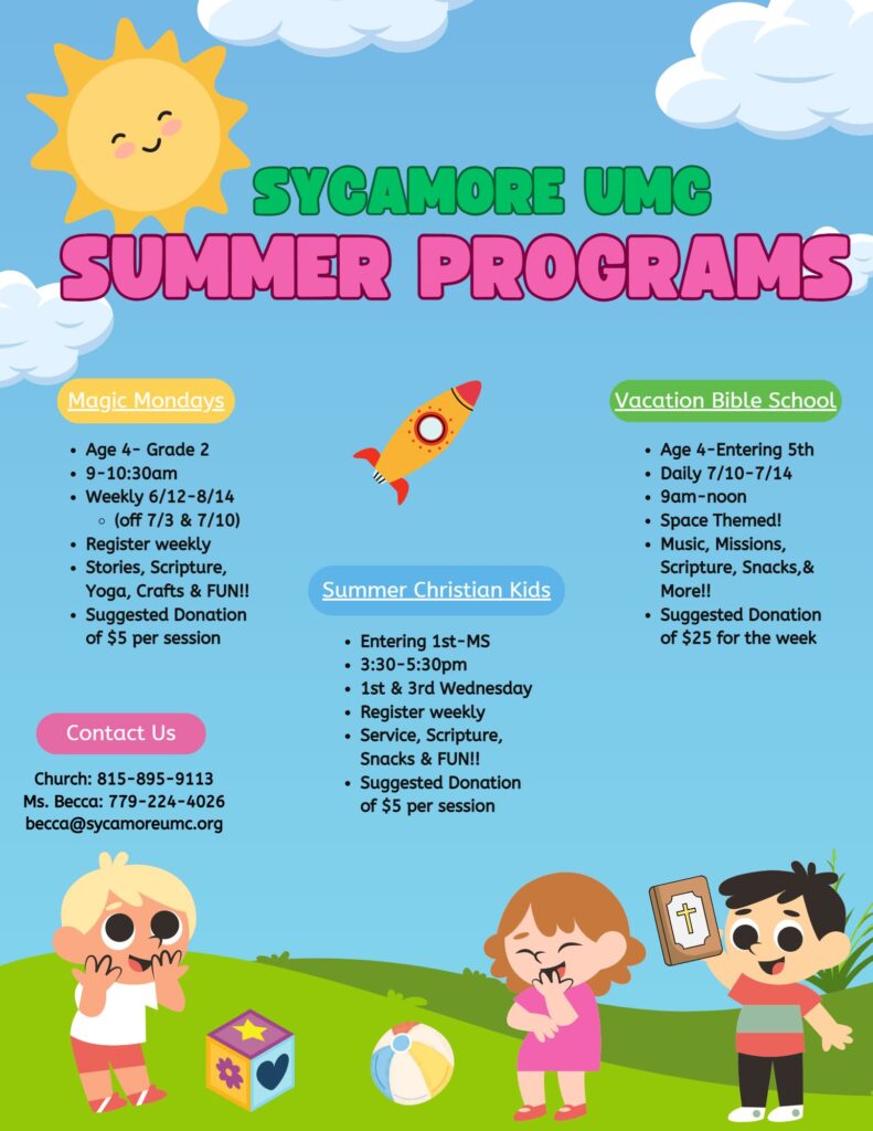 Children’s Ministries – Sycamore United Methodist Church