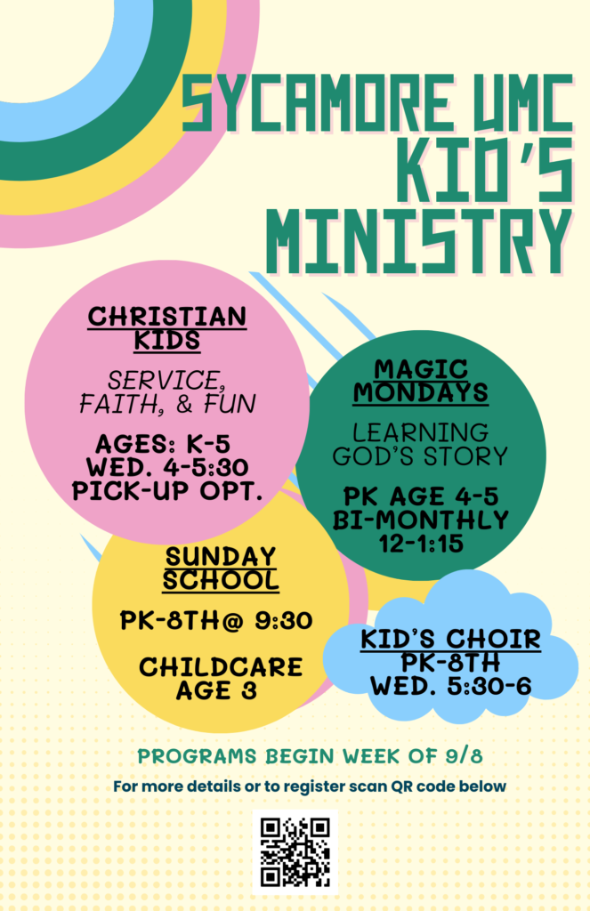 Children’s Ministries – Sycamore United Methodist Church